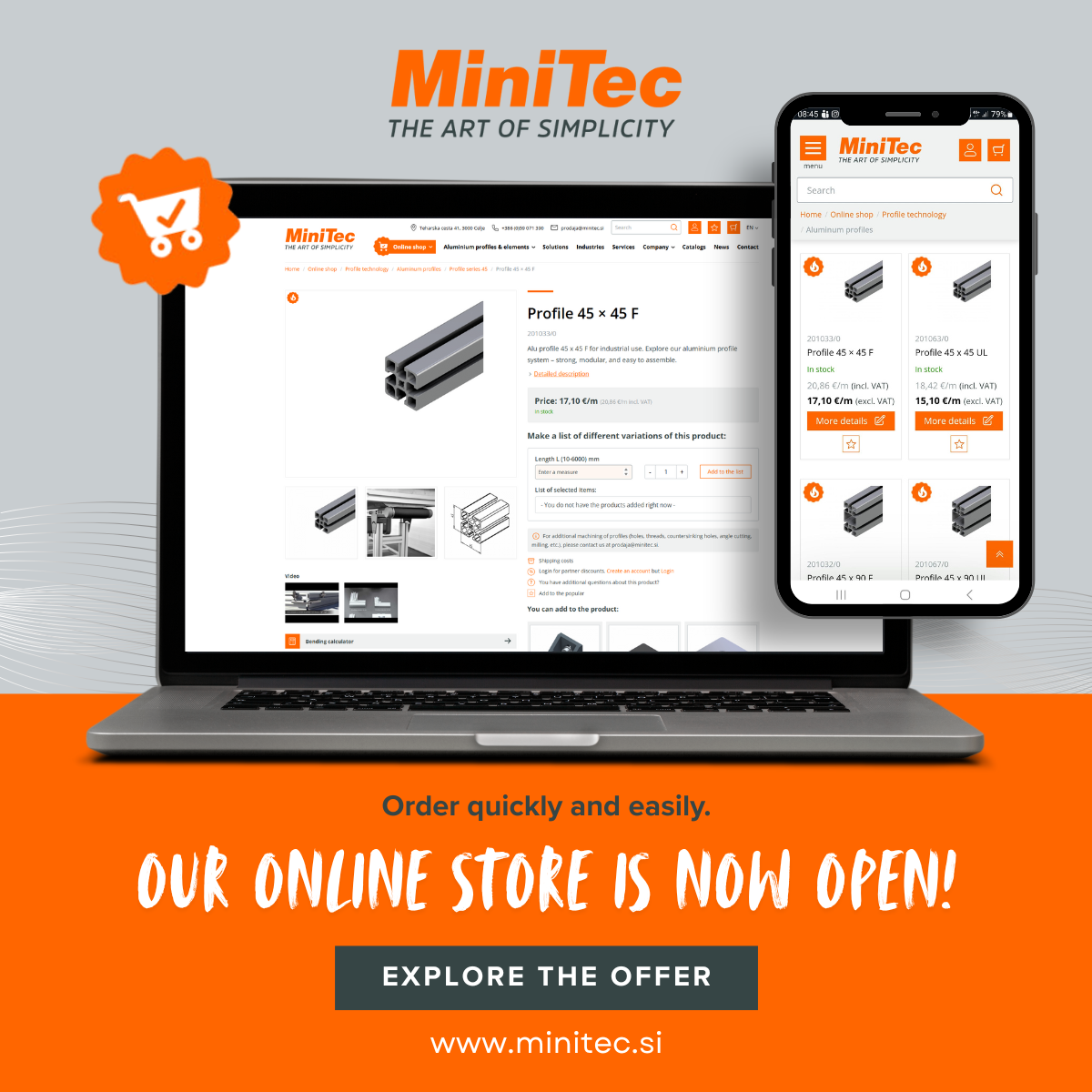Faster and Easier Ordering on Minitec New Online Store - ICm